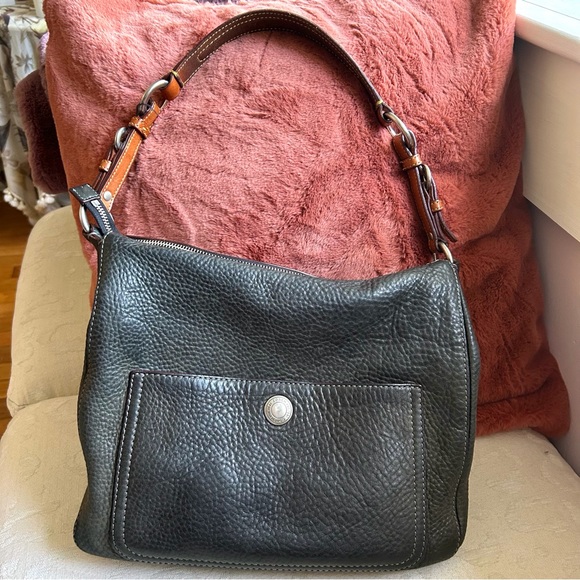 Coach | Bags | Coach Dark Green Pebble Leather Chelsea Shoulder Bag Vintage | Poshmark